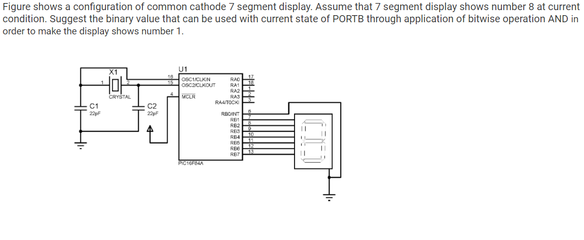 Solved Figure shows a configuration of common cathode 7 | Chegg.com