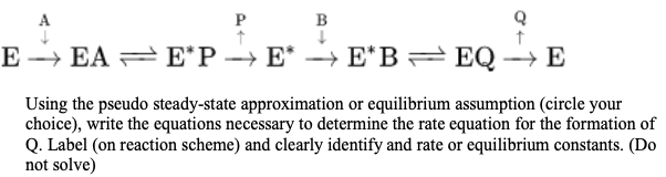 Solved A P B Q 1 EEA FE* PE* → E*B FEQ - = EQ + E Using the | Chegg.com