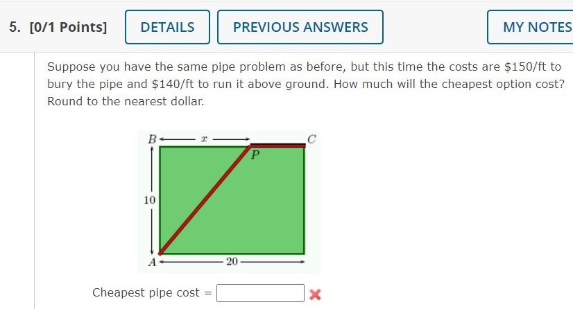 Solved Suppose you have the same pipe problem as before, but | Chegg.com