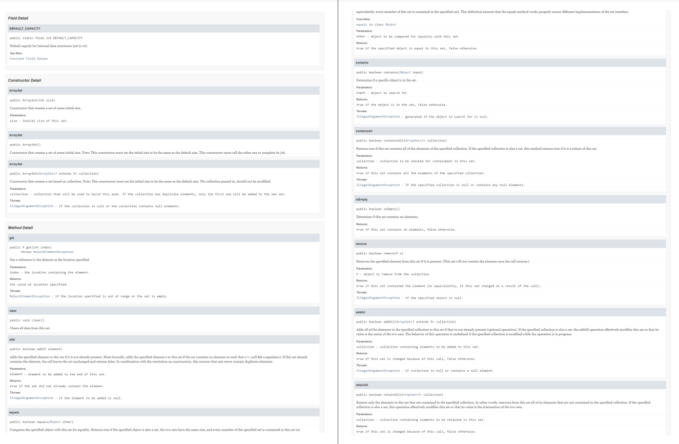 Solved Introduction A Set is an ordered list of elements, | Chegg.com