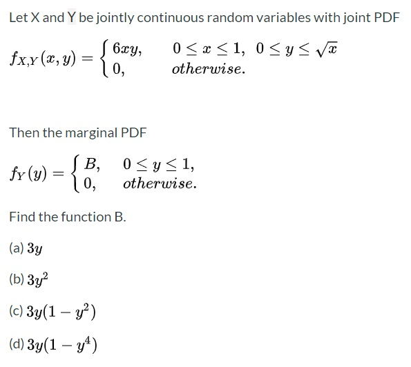 Solved Let X and Y be jointly continuous random variables | Chegg.com