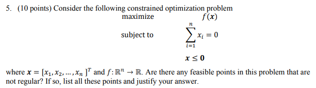 Solved ) Consider the following constrained optimization | Chegg.com