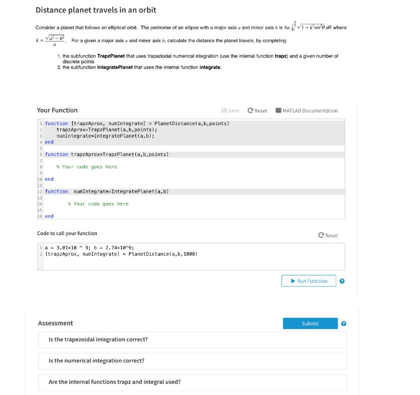 Distance planet travels in an orbit s Consider a | Chegg.com