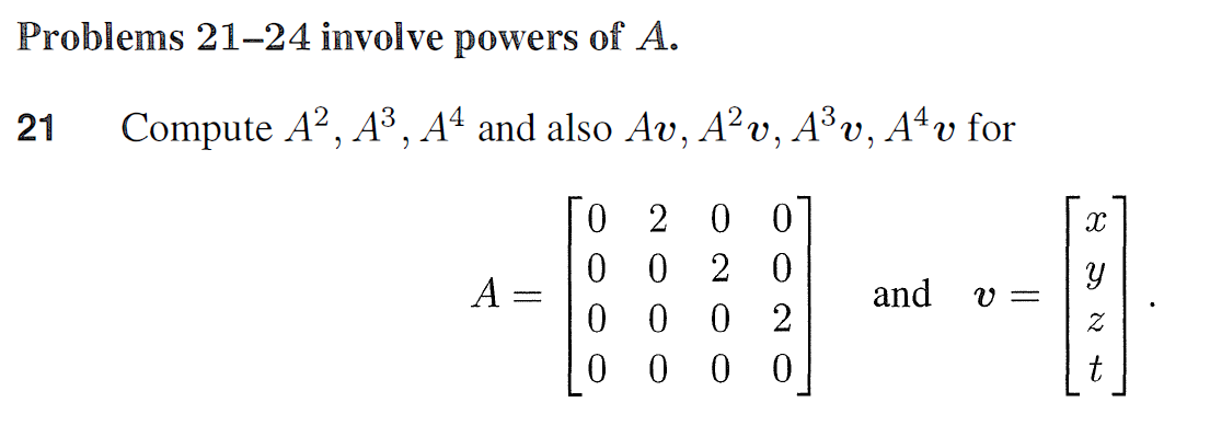 Solved Matrix (Linear) Algebra: I know how to solve this | Chegg.com