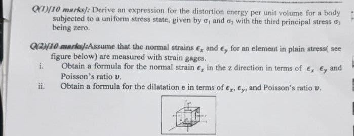 Solved 01/10 marks]: Derive an expression for the distortion | Chegg.com