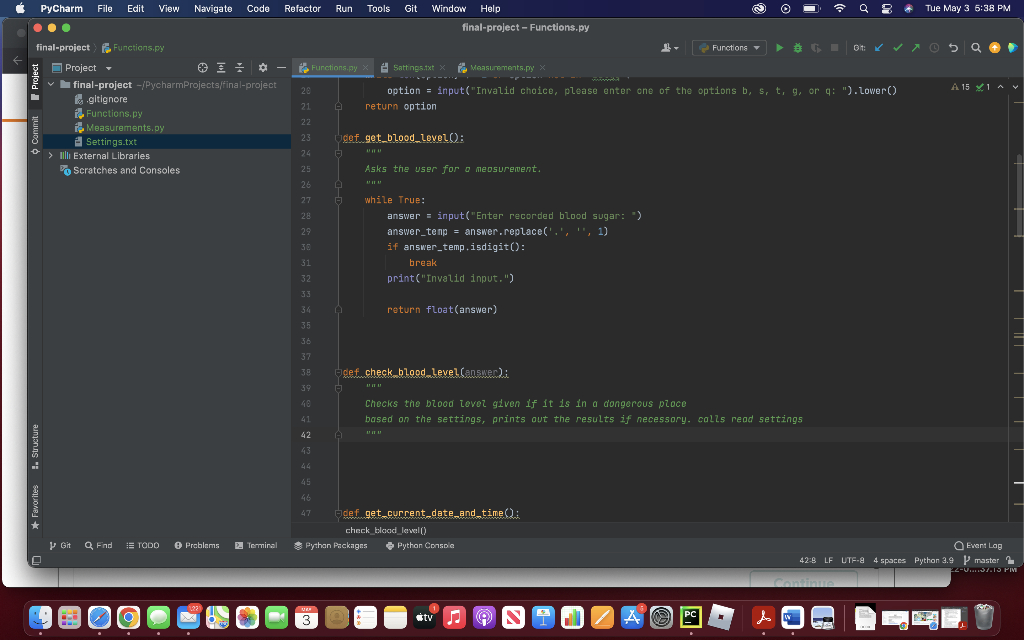 I'm trying to write a function that checks my | Chegg.com