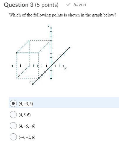 Solved Question 3 (5 points) Saved Which of the following | Chegg.com