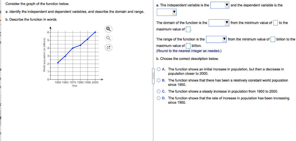 Solved a. The Independent variable is the and the dependent | Chegg.com