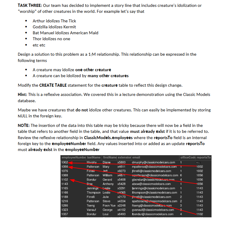 Solved TASK THREE: Our team has decided to implement a story | Chegg.com