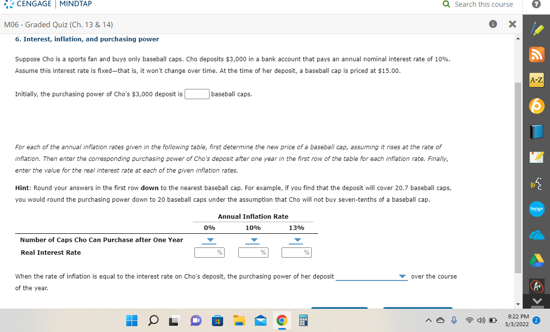CENGAGE MINDTAP Q Search this course M06 - Graded | Chegg.com