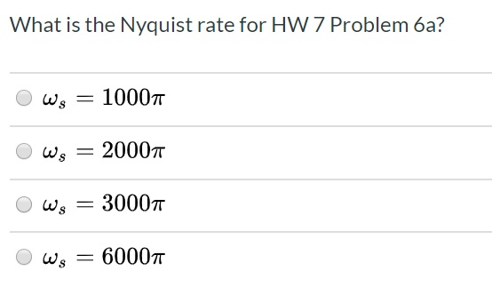 Solved Problem 6. Find the Nyquist rate of the following | Chegg.com
