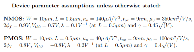 Solved Sketch the ID vs VGS characteristics for VDS=2 V and | Chegg.com