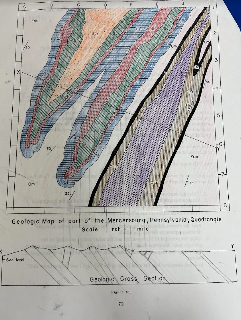 Lab 5: Cross Sections and Geological Interpretation | Chegg.com
