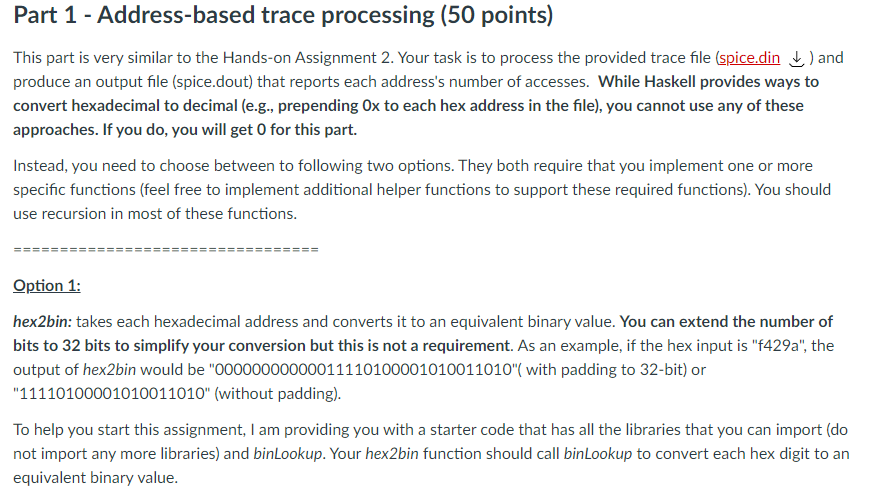 In Haskell please. Also this is a long question so | Chegg.com
