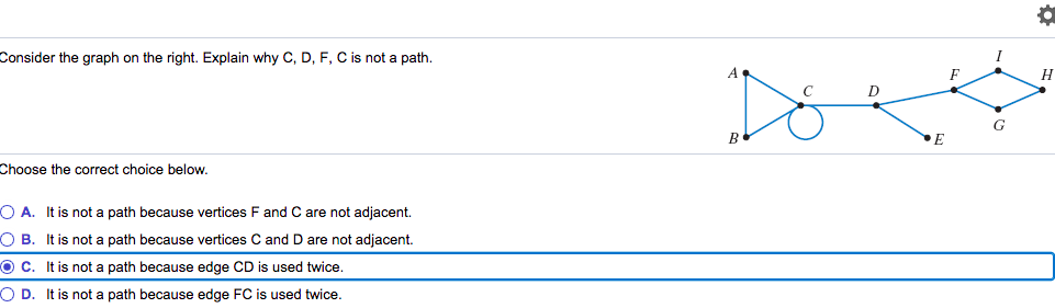 Solved Which vertices are adjacent to vertex A in the graph? | Chegg.com