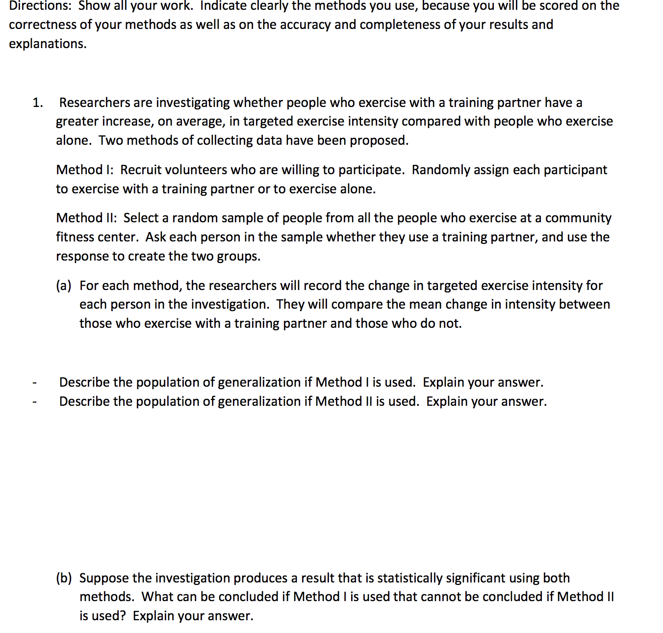 Directions: Show all your work. Indicate clearly the | Chegg.com