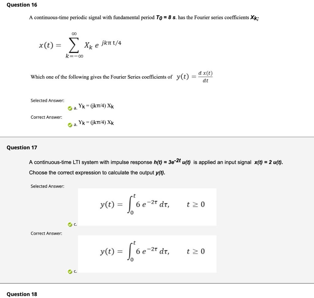 Solved What is the fundamental period of continuous-time | Chegg.com