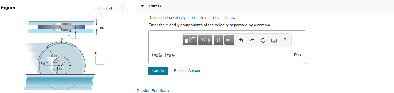 Solved The wheel rolls on its hub without slipping on the | Chegg.com