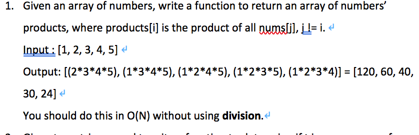 Solved 1. Given an array of numbers, write a function to | Chegg.com