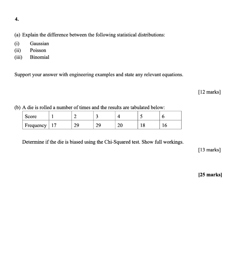 Solved 4. (a) Explain the difference between the following | Chegg.com