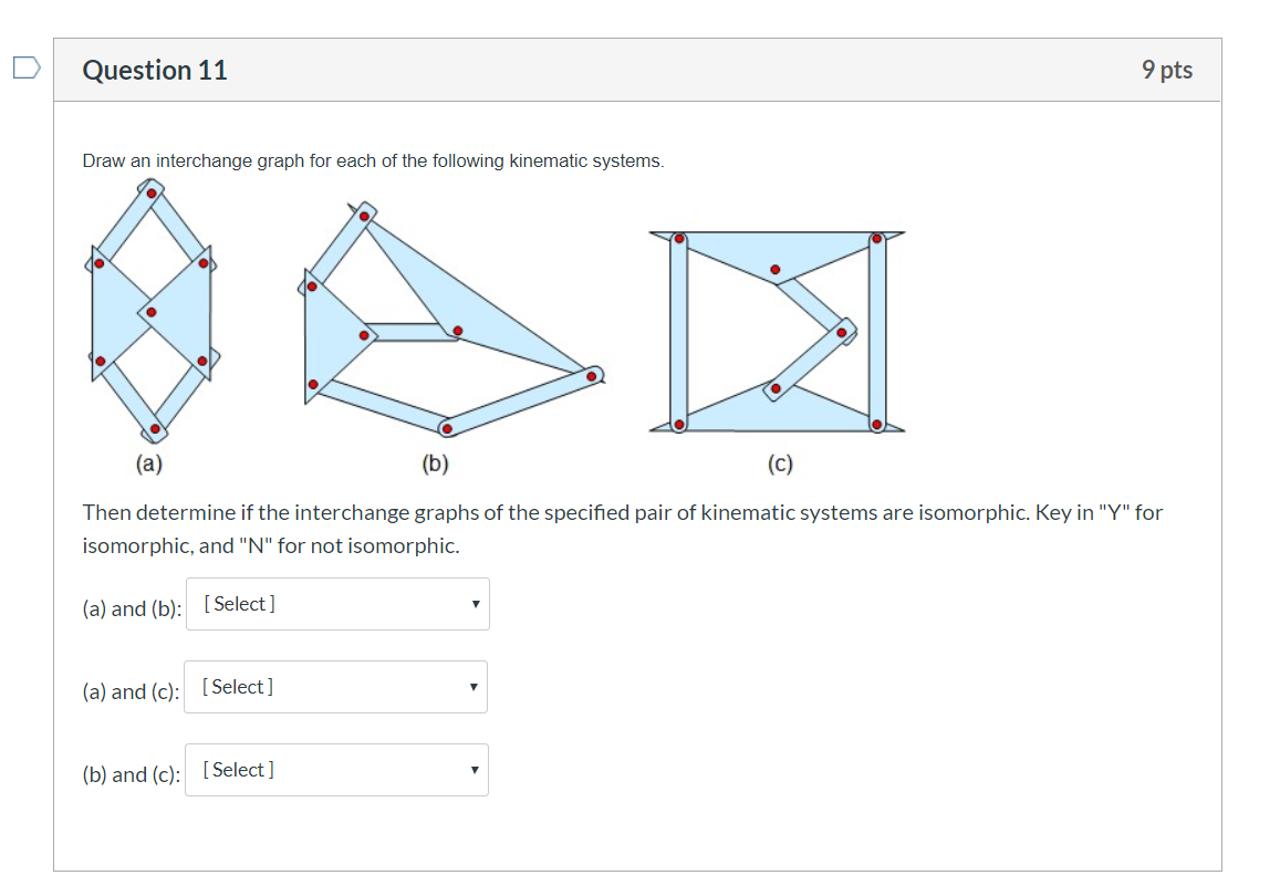 Solved Question 11 9 pts Draw an interchange graph for each | Chegg.com