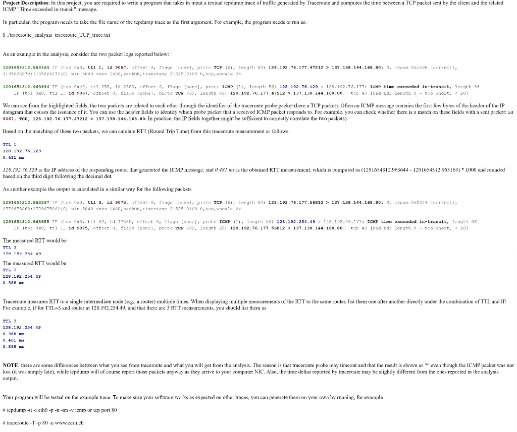 Project Description: In this project, you are | Chegg.com