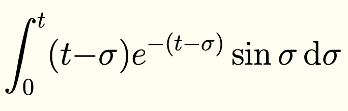 Solved || (t-o)e (t-o)e-t-o) sin o do | Chegg.com