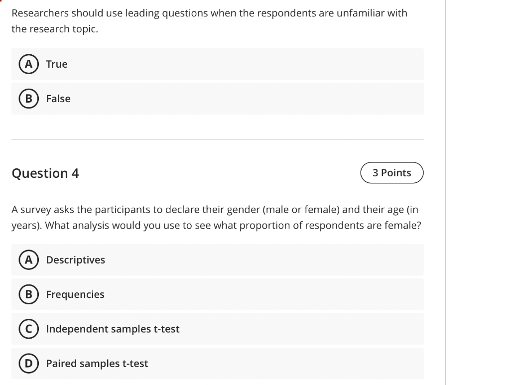 Solved Based on how they are framed, leading questions push | Chegg.com