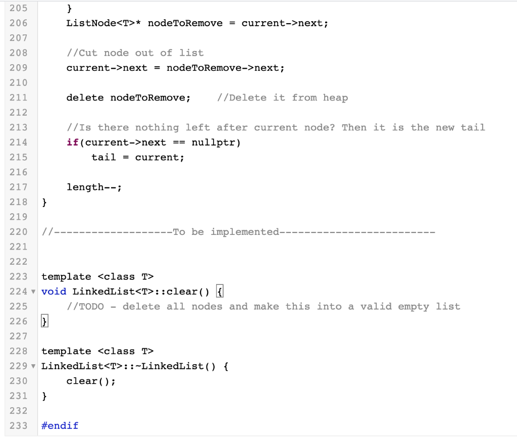 C Linkedlistclass Insert End Write The Code For