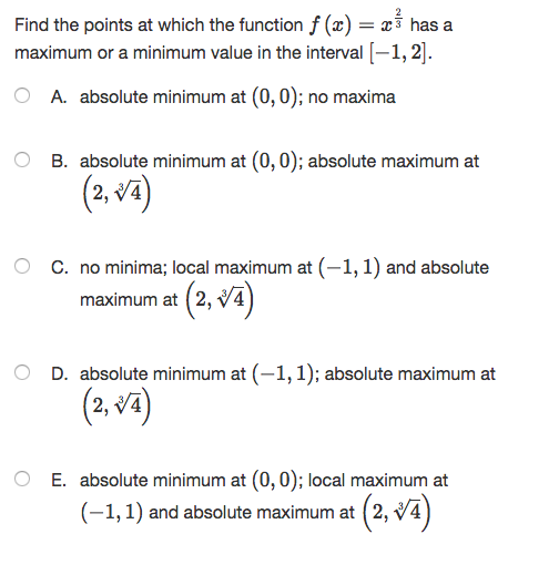Solved Find the values of x that are critical numbers of the | Chegg.com