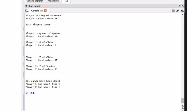 Solved Variable explorer File explorer Help IPython console | Chegg.com