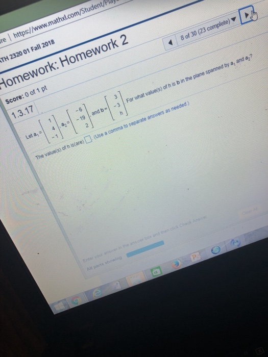 Solved 1.3.15 List five vectors in Spam(V1 ,V2} Do not make | Chegg.com