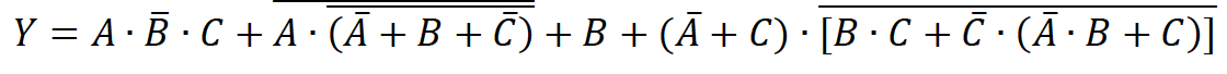 Solved =A⋅Bˉ⋅C+A⋅(Aˉ+B+Cˉ)+B+(Aˉ+C)⋅[B⋅C+Cˉ⋅(Aˉ⋅B+C) | Chegg.com