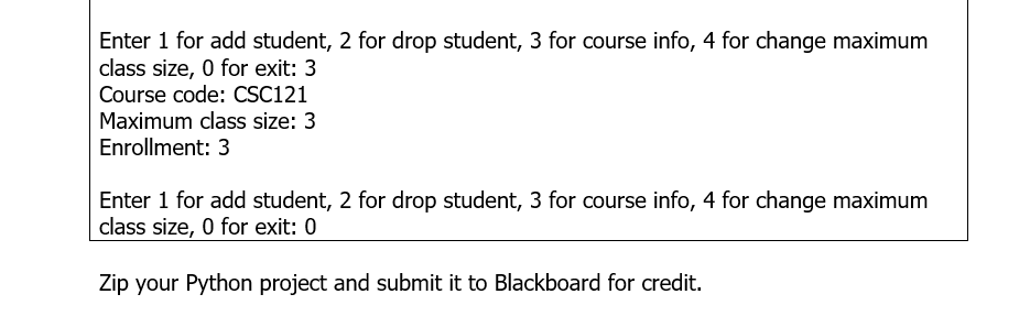 Solved Write a new version of the manage_course project you | Chegg.com