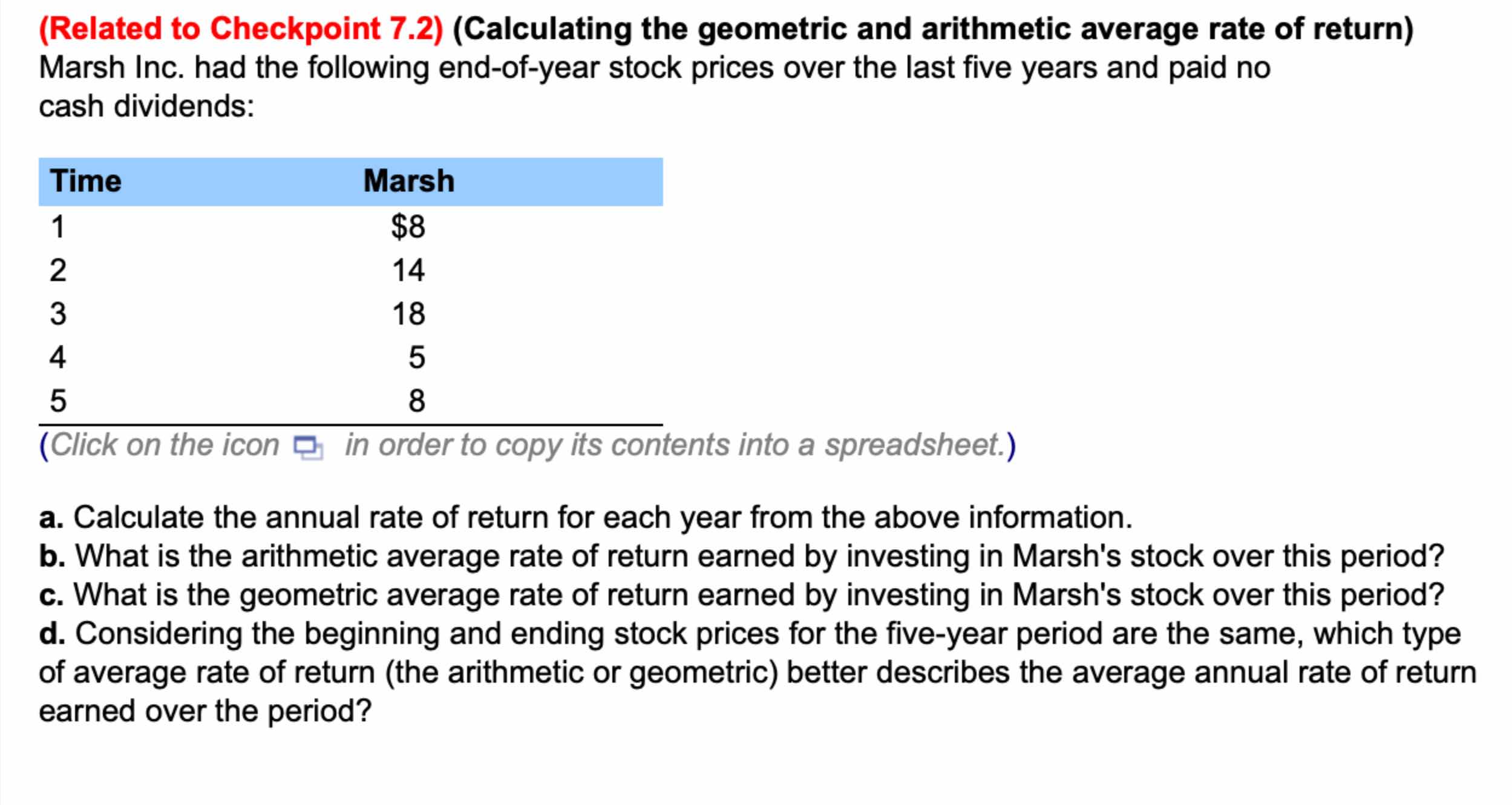 Solved (Related to Checkpoint 7.2) (Calculating the | Chegg.com
