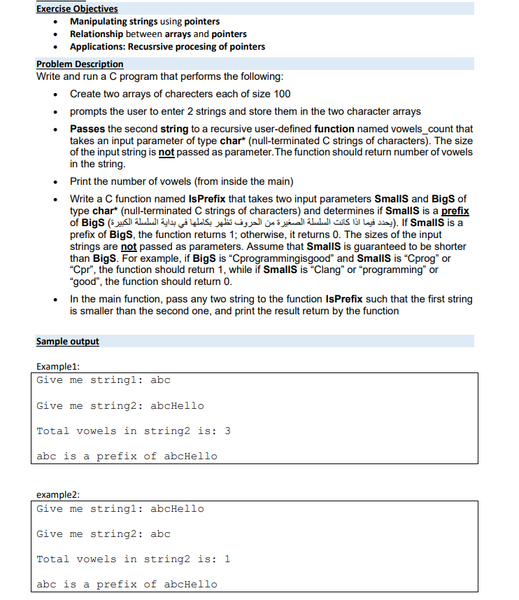 Solved Exercise Objectives • Manipulating Strings Using 