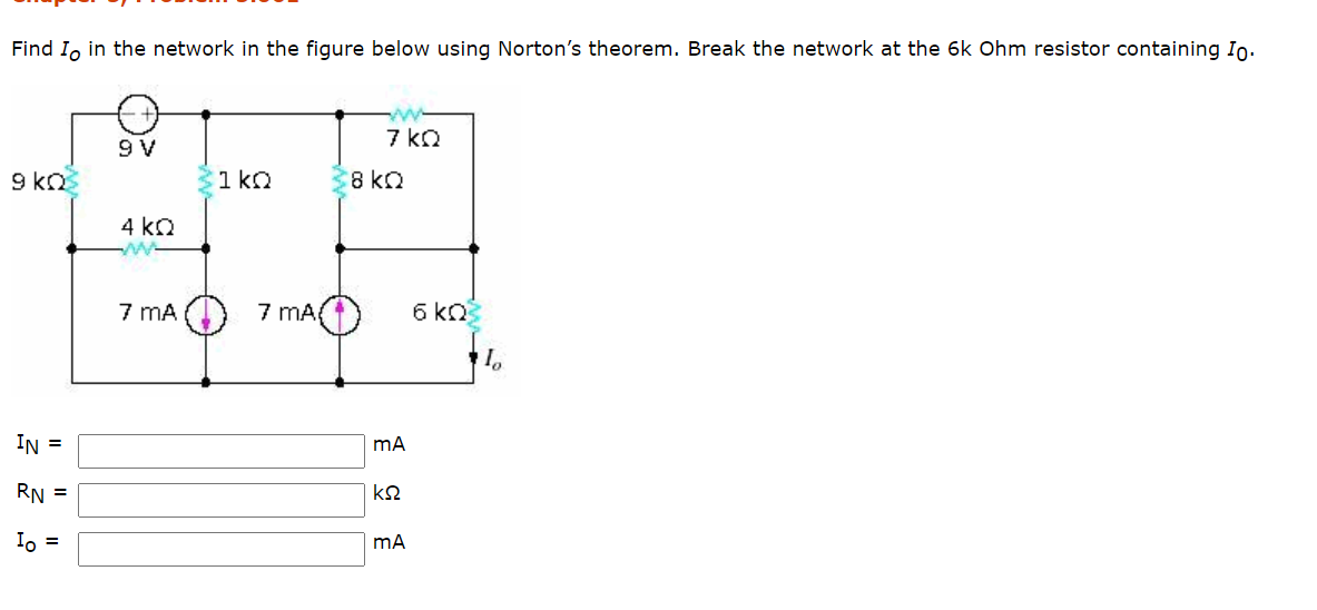 Solved Find Io in the network in the figure below using | Chegg.com