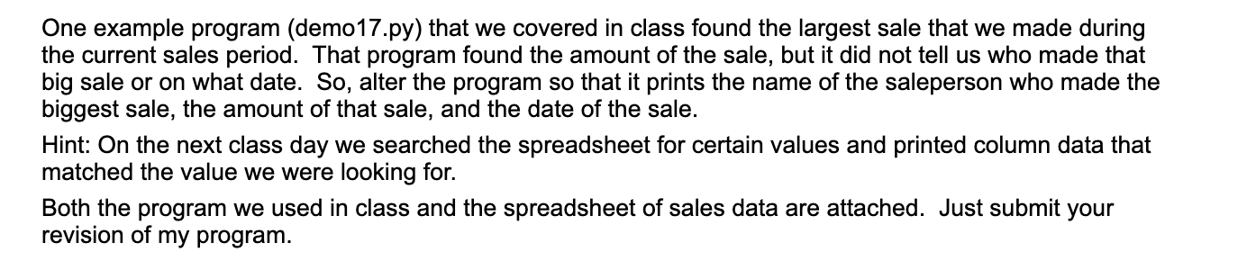 # Make a *list* of Total Sales from openpyxl import | Chegg.com