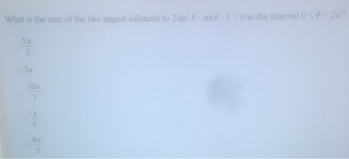 Solved What is the sum of the two largest solutions to 2 | Chegg.com