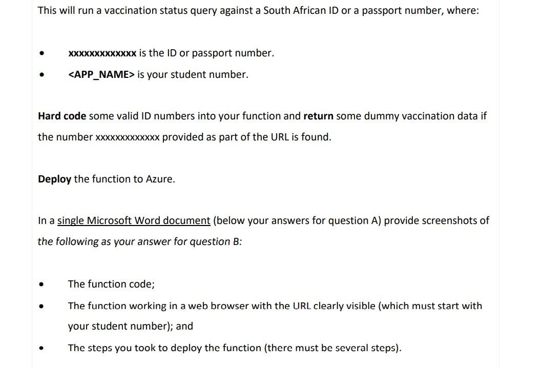 Solved Write a HTTP TRIGGER OR C# VISUAL STUDIO USING AZURE | Chegg.com