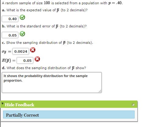 Solved A random sample of size 100 is selected from a | Chegg.com
