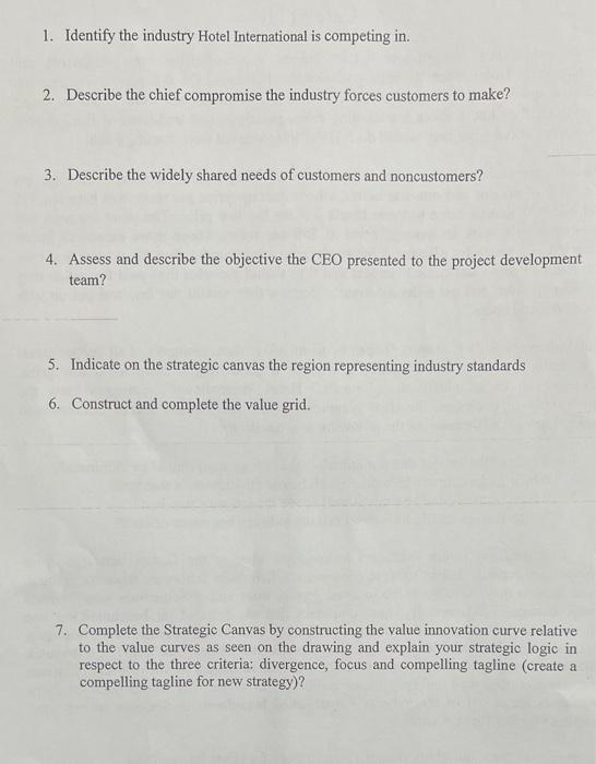 Solved Case Study In the mid-1980s, the budget hotel | Chegg.com