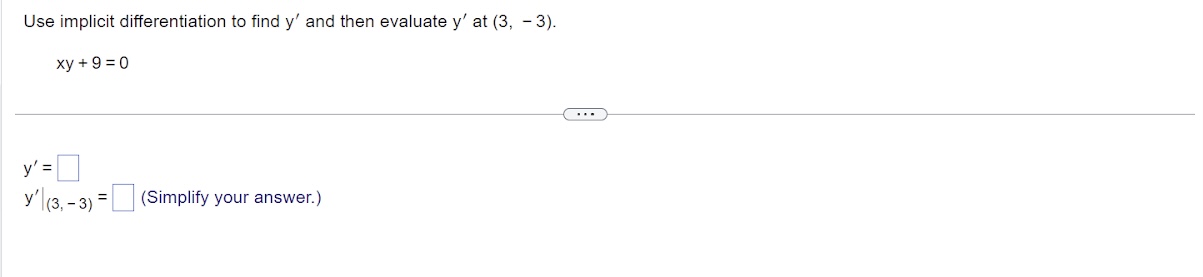 Solved Use implicit differentiation to find y′ and then | Chegg.com