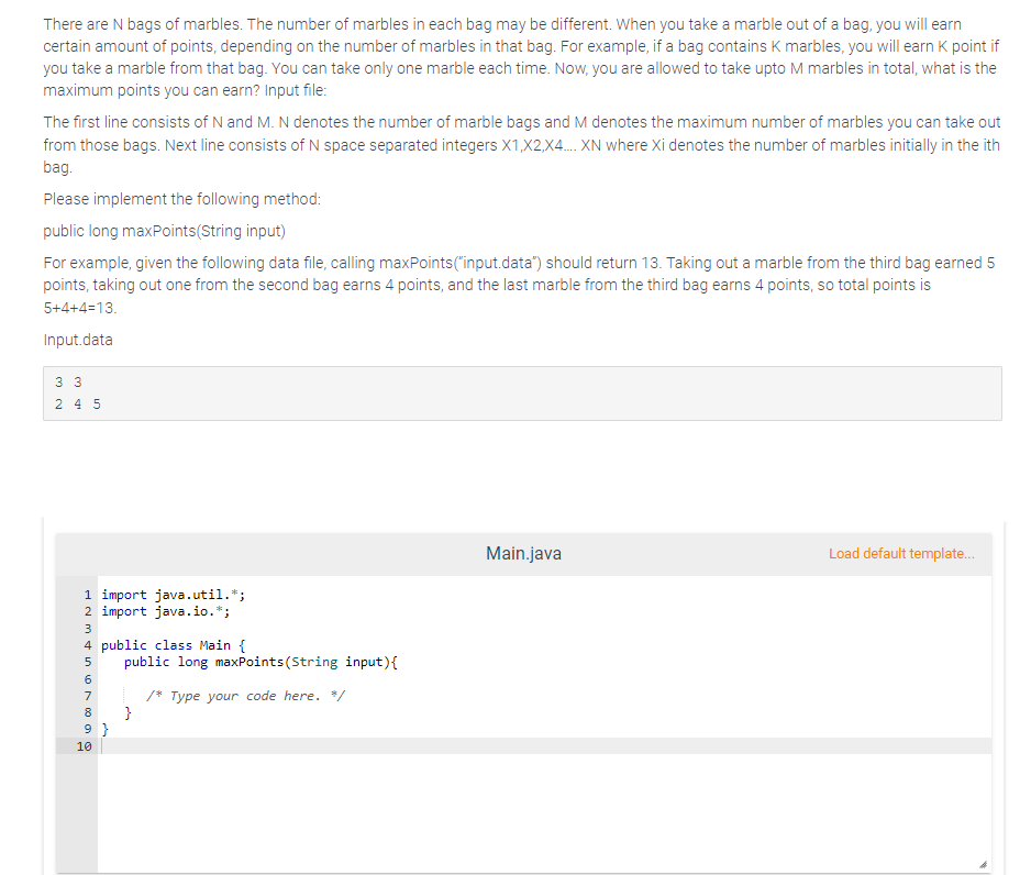Solved There are N bags of marbles. The number of marbles in | Chegg.com
