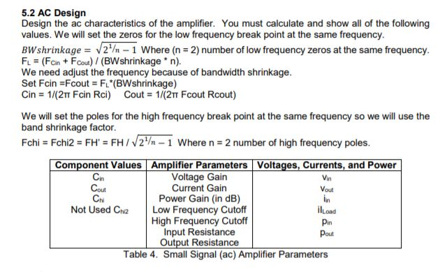 Solved Use the following fixed component values in your | Chegg.com