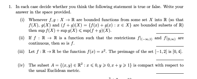 Solved In each case decide whether you think the following | Chegg.com Solved In each case decide whether you think the following | Chegg.com