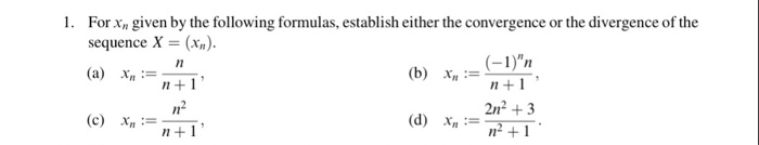 Solved 1 Forxn given by the following formulas, establish | Chegg.com