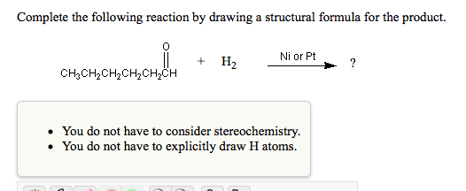 Solved Complete the following reaction by drawing a | Chegg.com