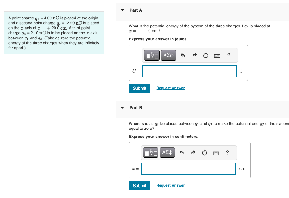 Solved A point charge q1=4.00nC ﻿is placed at the origin,and | Chegg.com