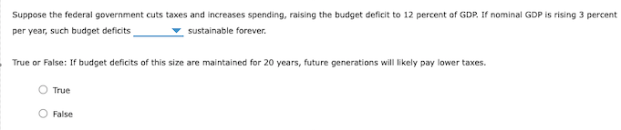 Solved Suppose the federal government cuts taxes and | Chegg.com